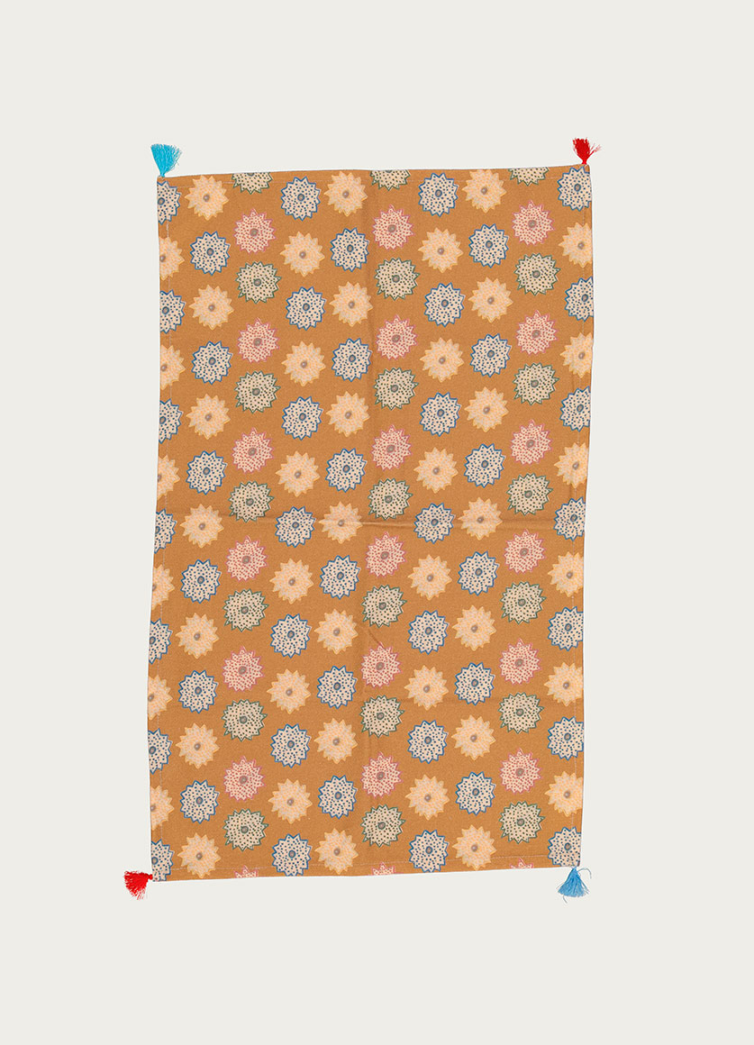 Tea Towel Brown Flower – Merchants On Long